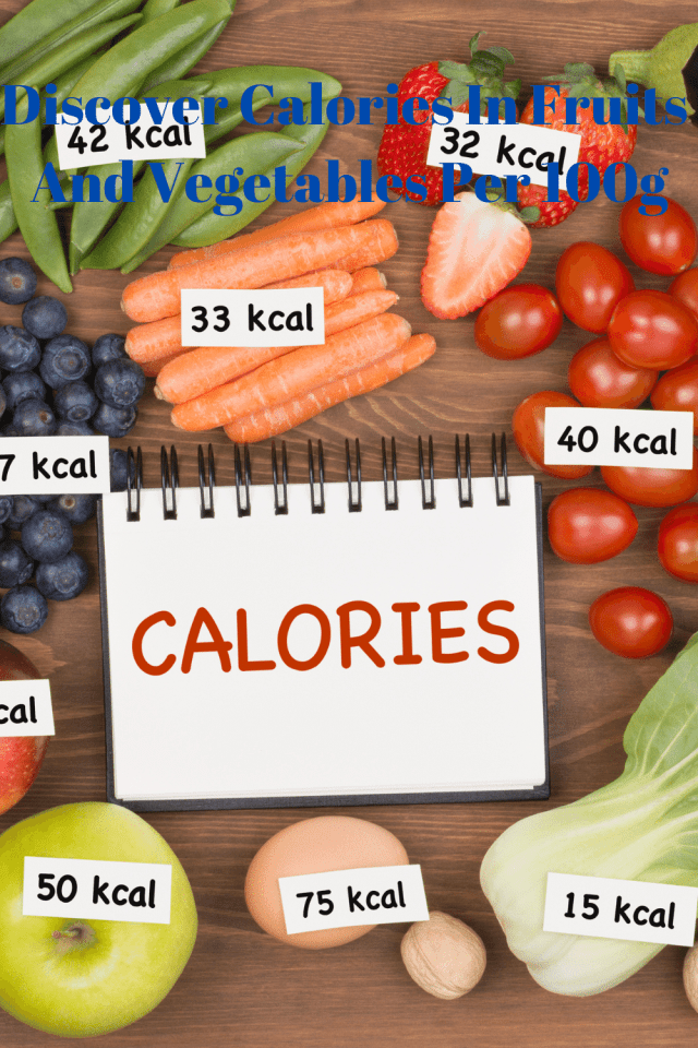 Discover Calories In Fruits And Vegetables Per 100g - Vegetarian Blog ...